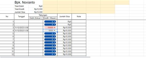 Hanya Sebuah Omong Kosong Cara Membuat Buku Tabungan Di Excel Speadsheet