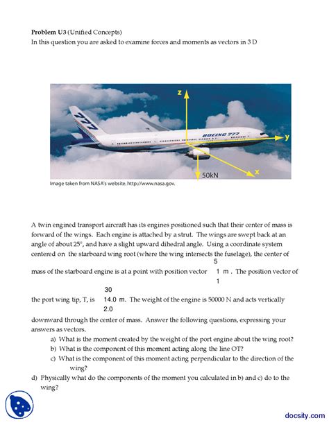 Unified Concepts Problems Thermo Propulsion Assignment Docsity
