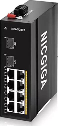 Conmutador Gigabit Ethernet Industrial Reforzado De 10 Puert Cuotas