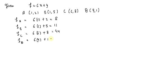 Solved In Exercises 3942 A Feasible Region And Its Vertices Are