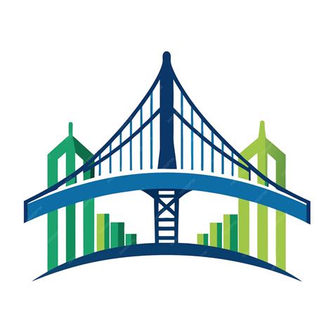 A Logo Showing A Partially Completed Bridge Symbolizing Infrastructure