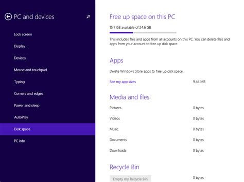 View Disk Space Usage In Windows 81 Update