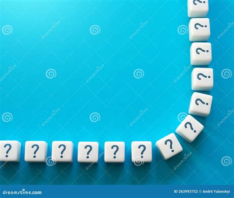 Blocks With Question Marks And Copy Space Questions And Problem