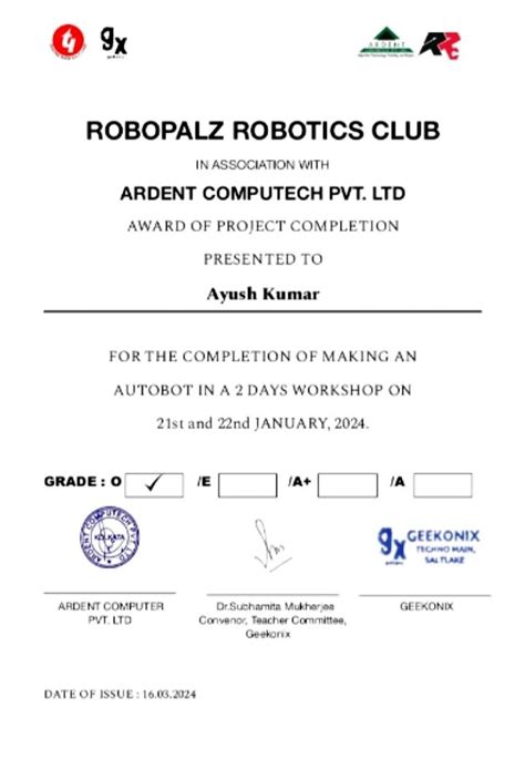 Ayush Kumar On Linkedin I Am Completed For Autobots Workshop In Two Days