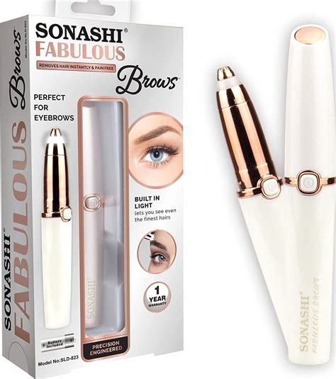 Sonashi Fabulous Brows Hair Remover Shaver Sld 823 Whitegold