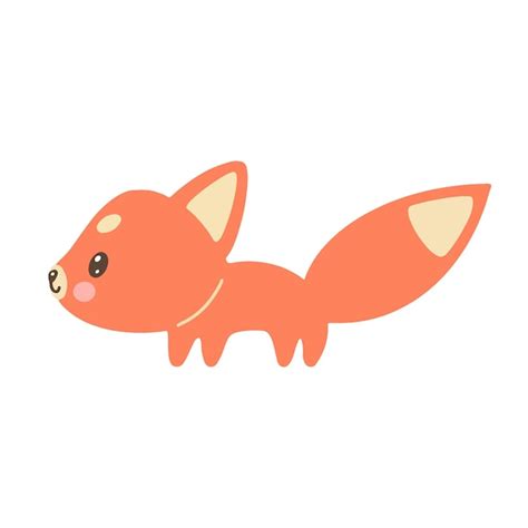 Premium Vector Cute Cartoon Fox Funny Red Fox Collection Vector
