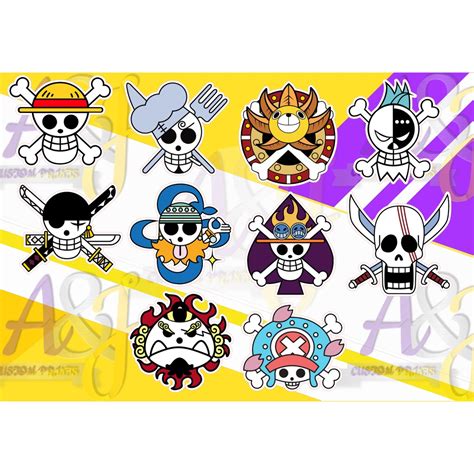 One Piece Logo Printed Vinyl Stickers Laminated Glossy Shopee Philippines