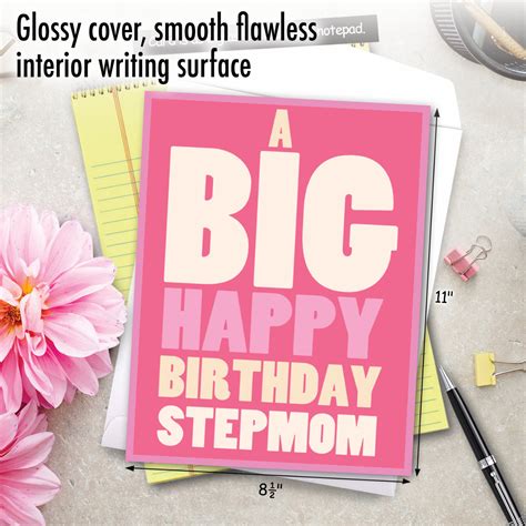 Happy B Day Stepmom Funny Birthday Stepmother Over Sized Paper
