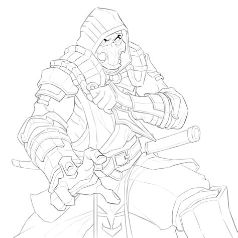 Dibujos De Scorpion Mortal Kombat Para Colorear Pdmrea Vro
