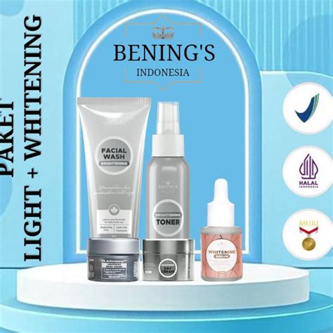 Jual BENINGS SKINCARE DR OKY PRATAMA PAKET BRIGHTENING DENGAN SERUM BENING SKINCARE BENING