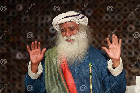 Sadhguru портрет редакционное стоковое фото изображение насчитывающей