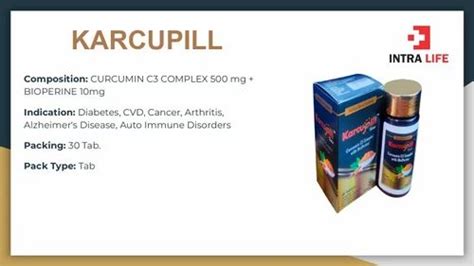Curcumin C3 Complex Bioperine Tablets 30 Tab At ₹ 135000box Of 100