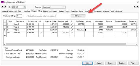 Invoicing A Progress Billing Job