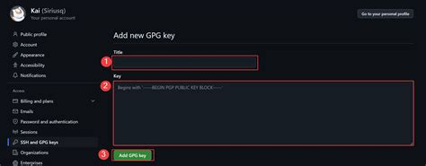 配置 Github Ssh 远程连接与 Gpg 提交签名验证 Sirius 配置 Github Ssh 远程连接与 Gpg 提交签名验证 Sirius