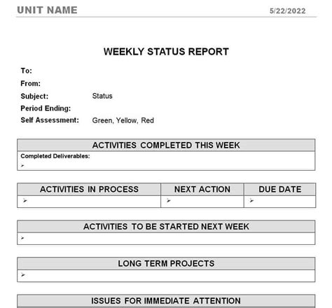 15 Status Report Templates WORD Excel Format