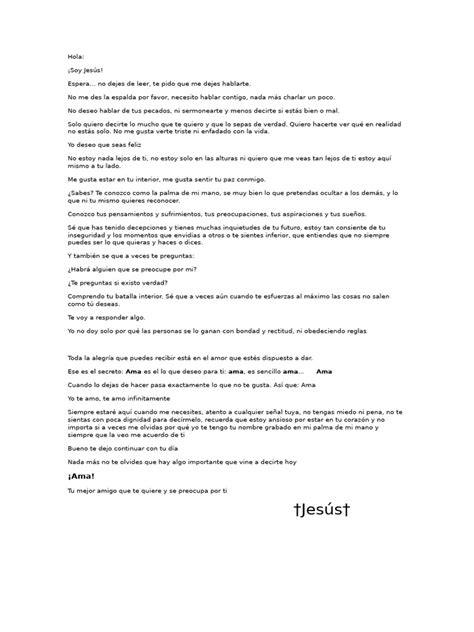 Carta De Jesus Pdf