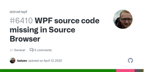 wpf source code missing in source browser · dotnet wpf · discussion