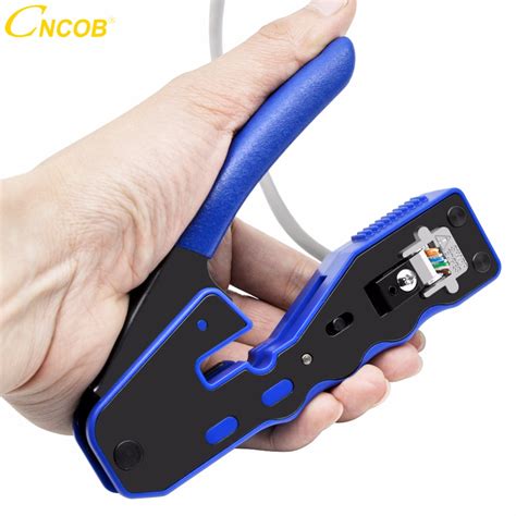 Cncob 8p8c Rj45 Cable Crimper Ethernet Perforated Vicedeal