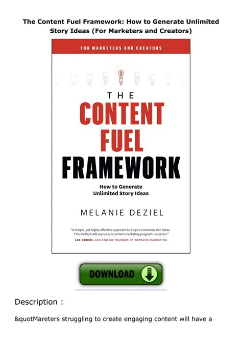 pdf read the content fuel framework how to generate unlimited story