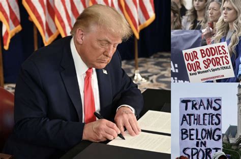 Trump To Sign Executive Order Banning Trans Women From Womens Sports