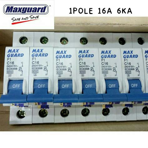 MAXGUARD POLE A MCB KA MINIATURE CIRCUIT BREAKER Shopee Malaysia