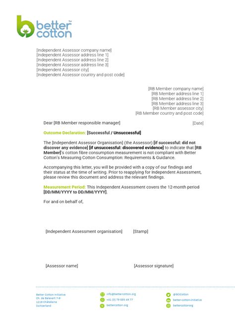 Outcome Declaration And Conformity Assessment Template V12 1 Pdf