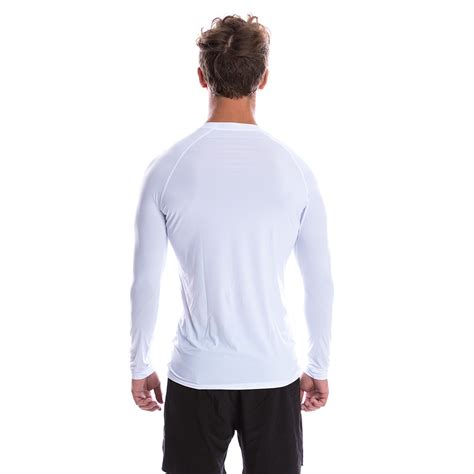 Sparms เสื้อรัดรูปกันแดดแขนยาวคอกลม กันรังสี Uv 99 8 สำหรับผู้ชาย สี