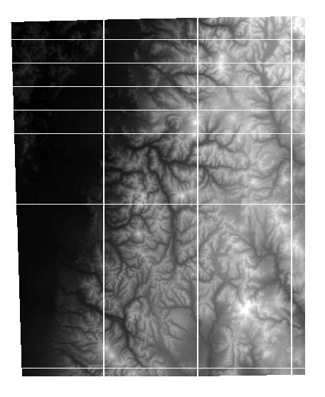 Coordinate System White Grid Appears When Reprojecting Dem In Arcgis