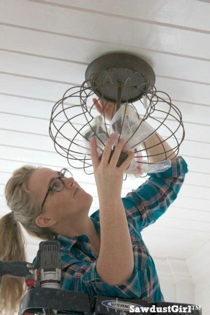 How To Change A Light Fixture Sawdust Girl