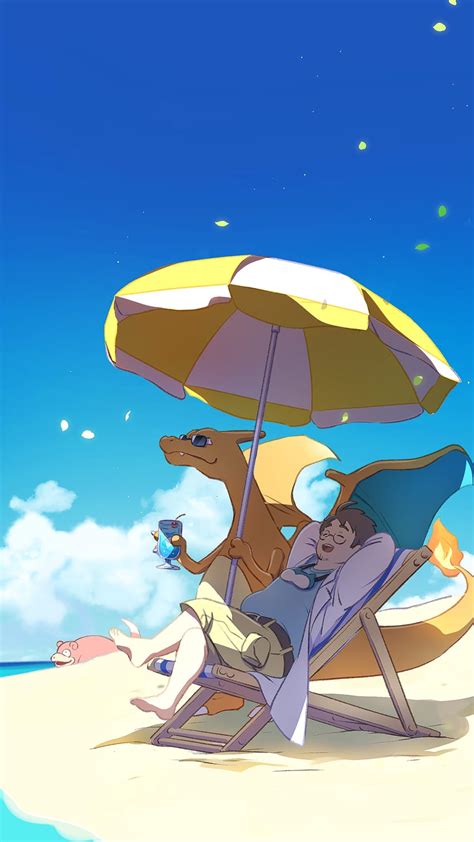 Charizard Slowpoke And Neroli Pokemon And More Drawn By Shigeru Tezx Danbooru