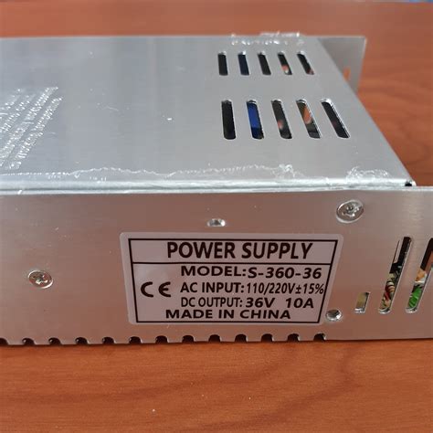 FUENTE DE ALIMENTACIÓN CONMUTADA 36VDC 10A Tettsa Tienda