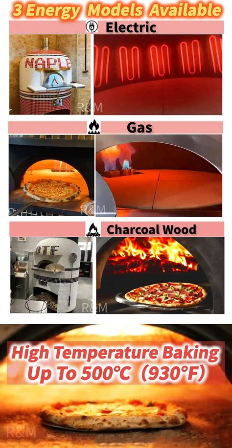 Commercial A Large Neapolitan Italian Woodfired Brick Burning Clay