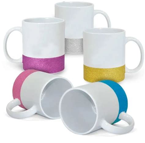 CANECA DE CERÂMICA GLITTER NA BASE VALOR UNITÁRIO MUNDIAL