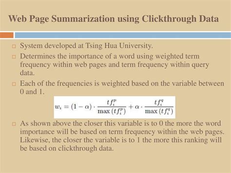Ppt Web Content Summarization Powerpoint Presentation Free Download