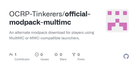 Github Ocrp Tinkerers Official Modpack Multimc An Alternate Modpack Download For Players