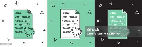 흰색과 녹색 검은 색 배경에 고립 된 발렌타인 하트 아이콘봉투를 설정합니다 메시지 사랑 편지 사랑과 로맨스 벡터 2월에 대한 스톡 벡터 아트 및 기타 이미지 Istock