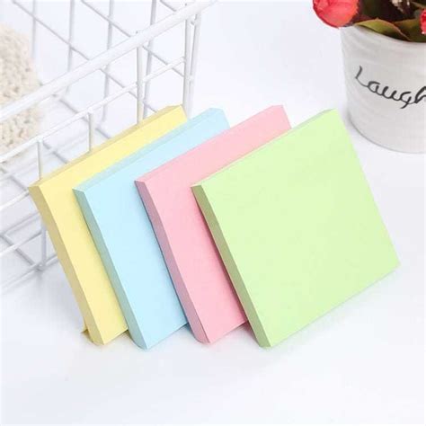 Jual Sticky Notes Polos 76x76mm 100lembar Kertas Catatan Kecil Mini Note Stick Paper Pembatas
