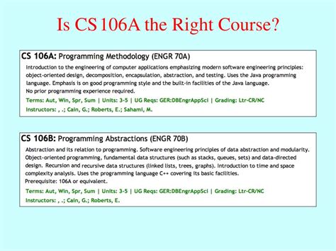 Ppt Introduction To Cs 106a Powerpoint Presentation Free Download