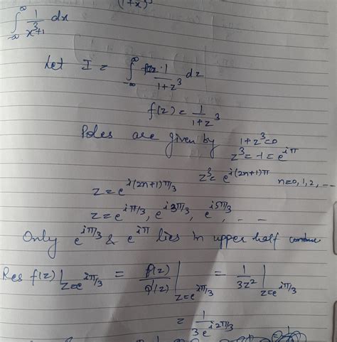 Solve Using Contour Integration Method Only I Want These Two Problems To Be Solved