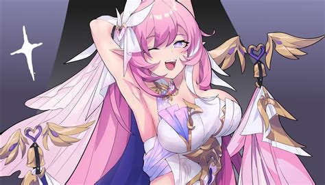 Elysia And Elysia Honkai And 1 More Drawn By Wu Qiao Danbooru
