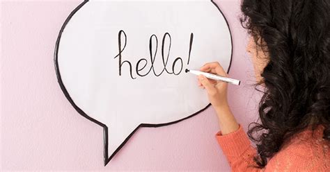 DIY Speech Bubble Dry Erase Board Curly Made