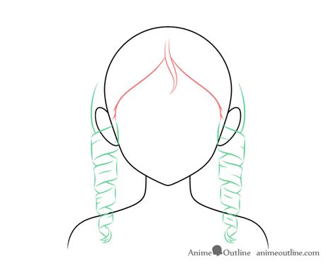 How To Draw Curly Anime Hair For Girls