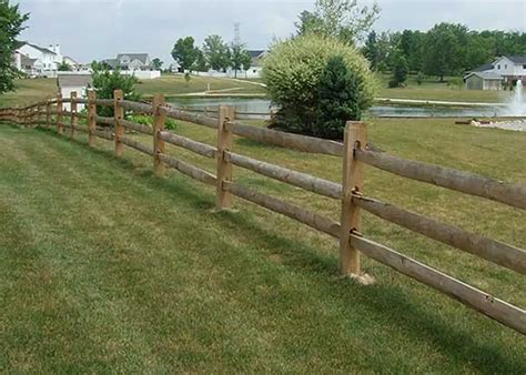 Split Rail Fence Complementing Nature While Standing Strong