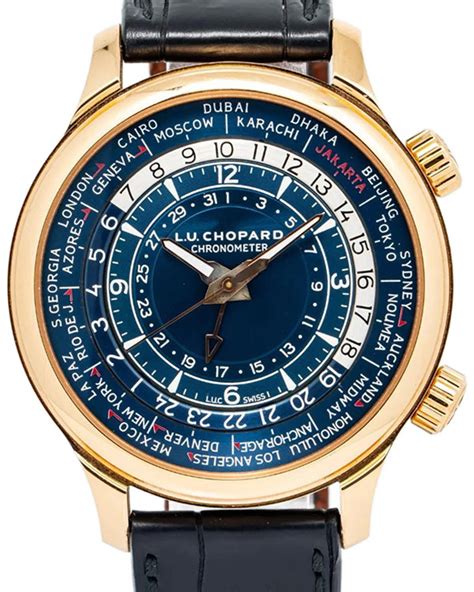 2018 Chopard L U C Jakarta Limited Edition 42mm Blue Dial Leather Str Grailzee