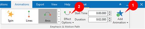Adding And Editing Object Motion Paths Activepresenter