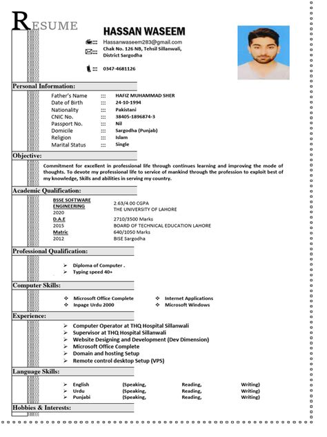 Hassan Cv Pdf Software Computing