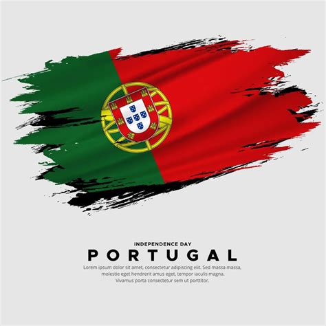 New Design Of Portugal Independence Day Vector Portugal Flag With