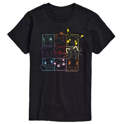 Big And Tall Pokemon Character Grid Tee