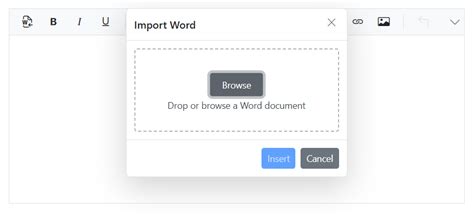 Import And Export In Richtexteditor Syncfusion