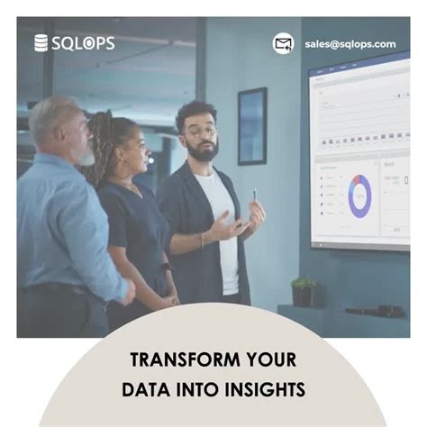 transform your data into actionable insights with sqlops